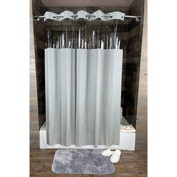 Eider And Ivory™ Pedraza Vinyl Solid Single Shower Curtain Wayfair